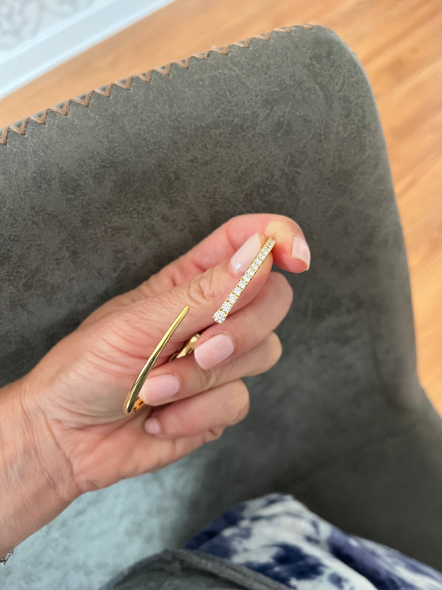 Half and Half Bangle – Jade Skye Jewelry