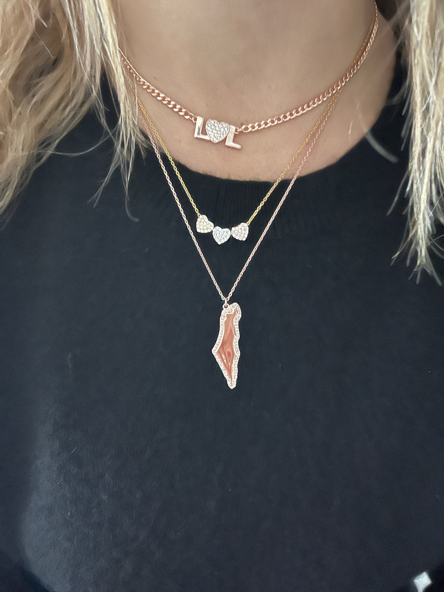 Map of Israel Necklace – Jade Skye Jewelry