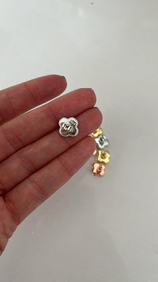 Mother of Pearl Clover Post Backs – Jade Skye Jewelry